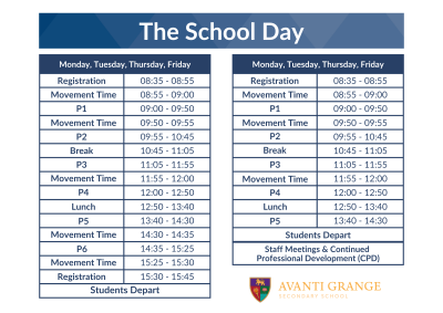School Day – Avanti Grange Secondary School